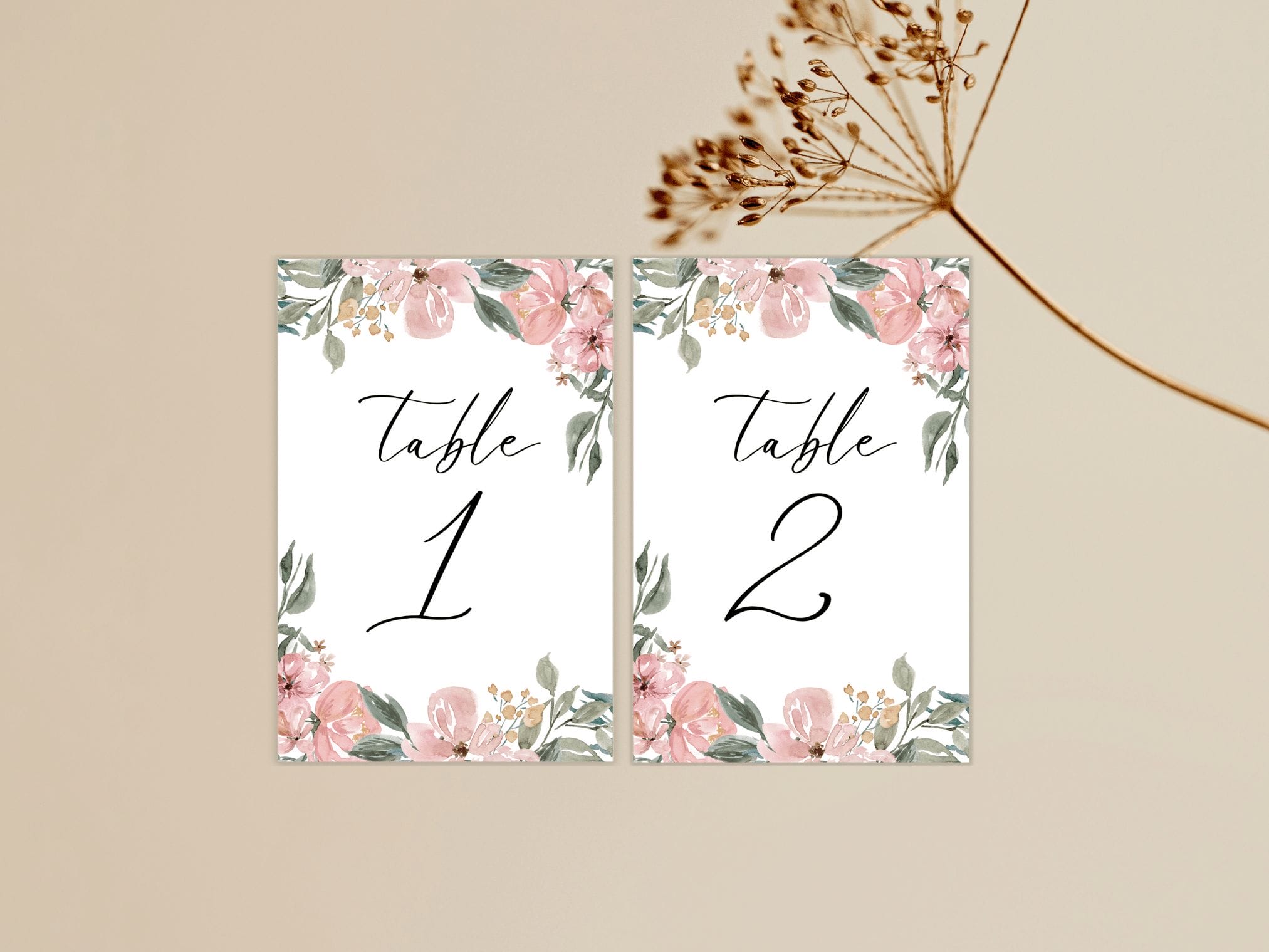 Elegant Parisian Pink Wedding Table Number (Number) - Plan In Love