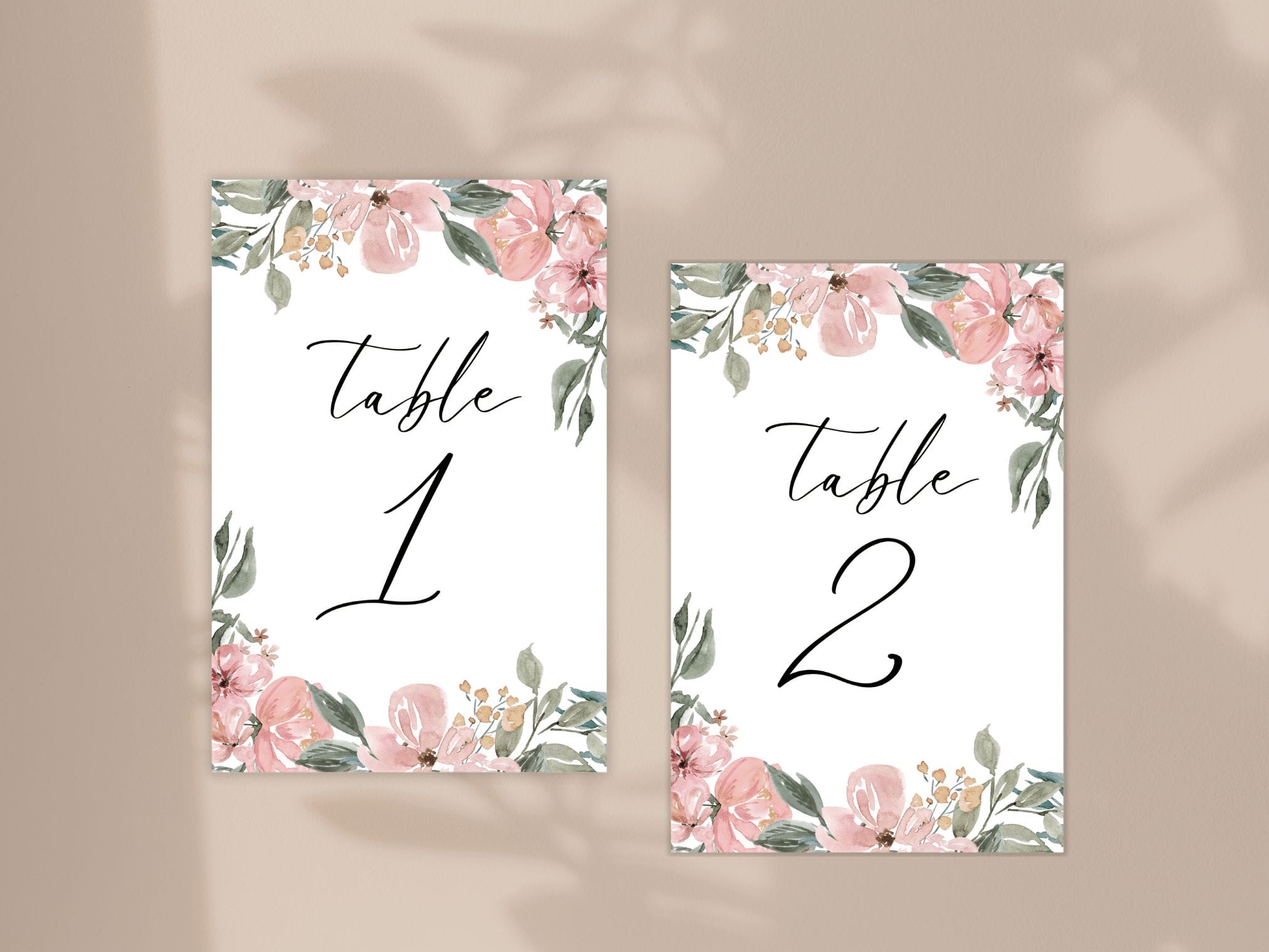 Elegant Parisian Pink Wedding Table Number (Number) - Plan In Love