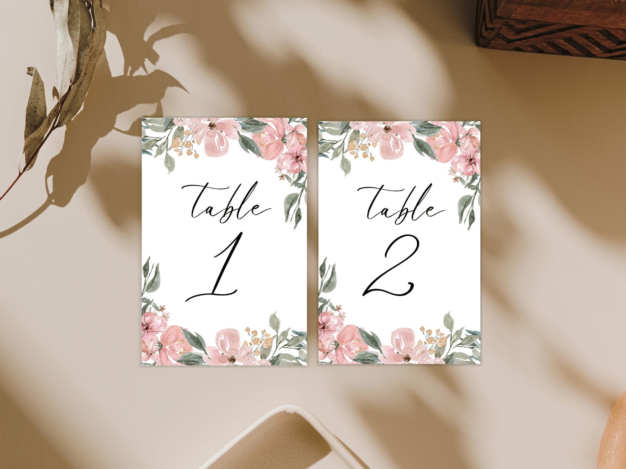 Elegant Parisian Pink Wedding Table Number (Number) - Plan In Love