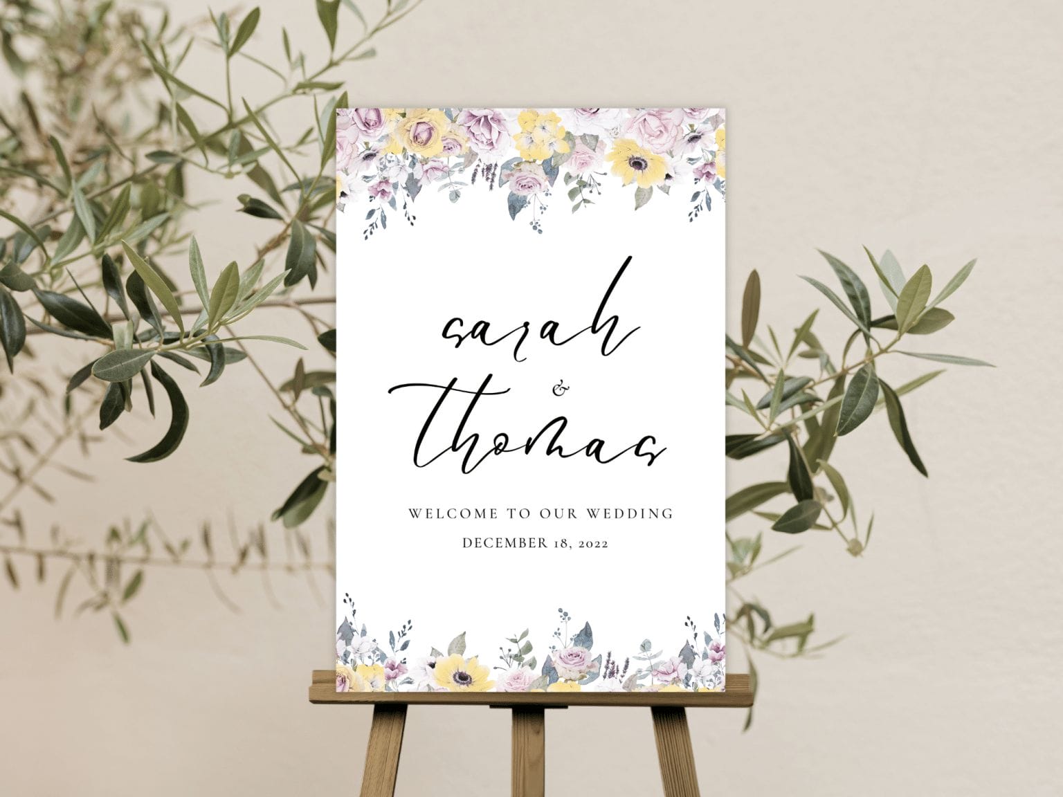 Free Wedding Welcome Sign Templates Canva - Plan In Love